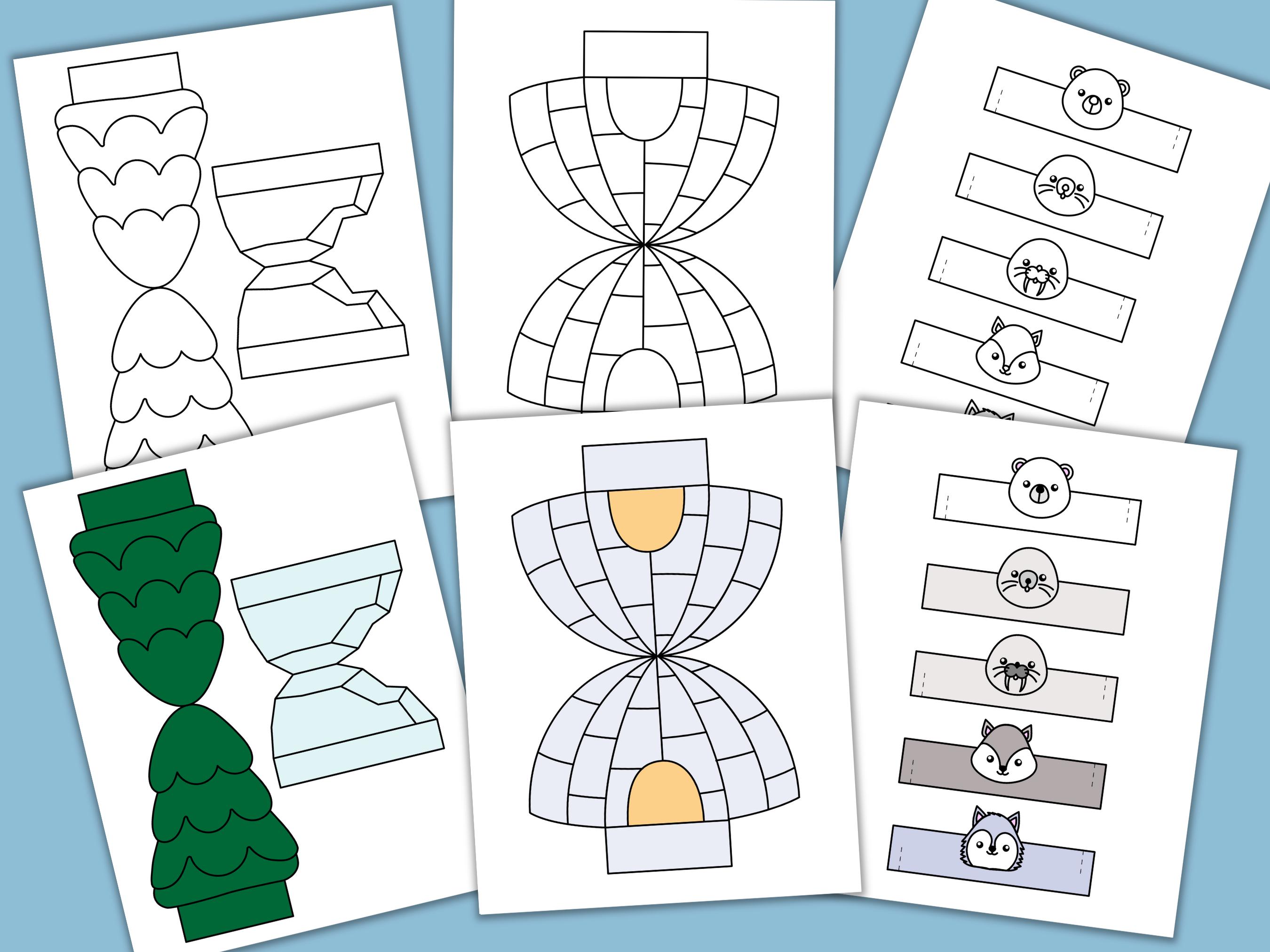 Iceberg Unit Study: Homeschool Printable Bundle, Diorama Craft - Etsy