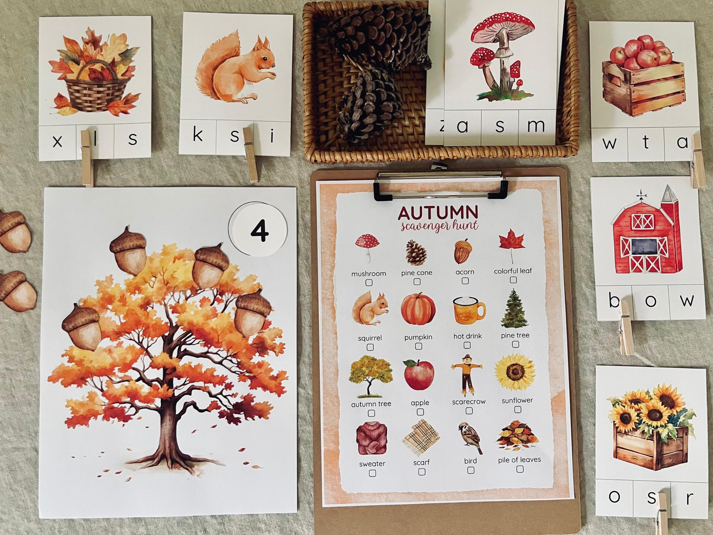 Fall Homeschool Printables: Autumn Nature Study, Leaf Identification ...
