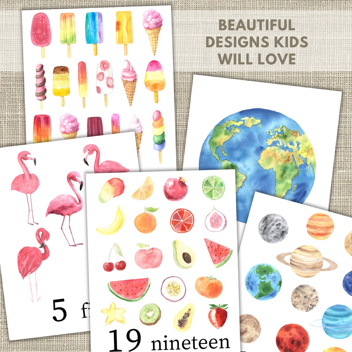Number Flashcards, Numbers 1-20 Cards, Flash Cards, Preschool ...