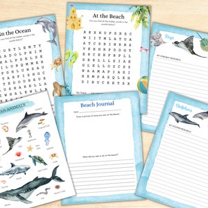 Ocean Animals Unit Study: Sea Creature Activity Pack (PDF) - Etsy