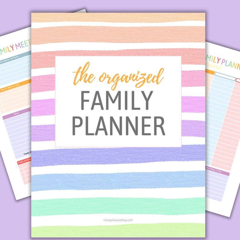 The Organized Family Planner, Family Planner and Organizer, Weekly ...