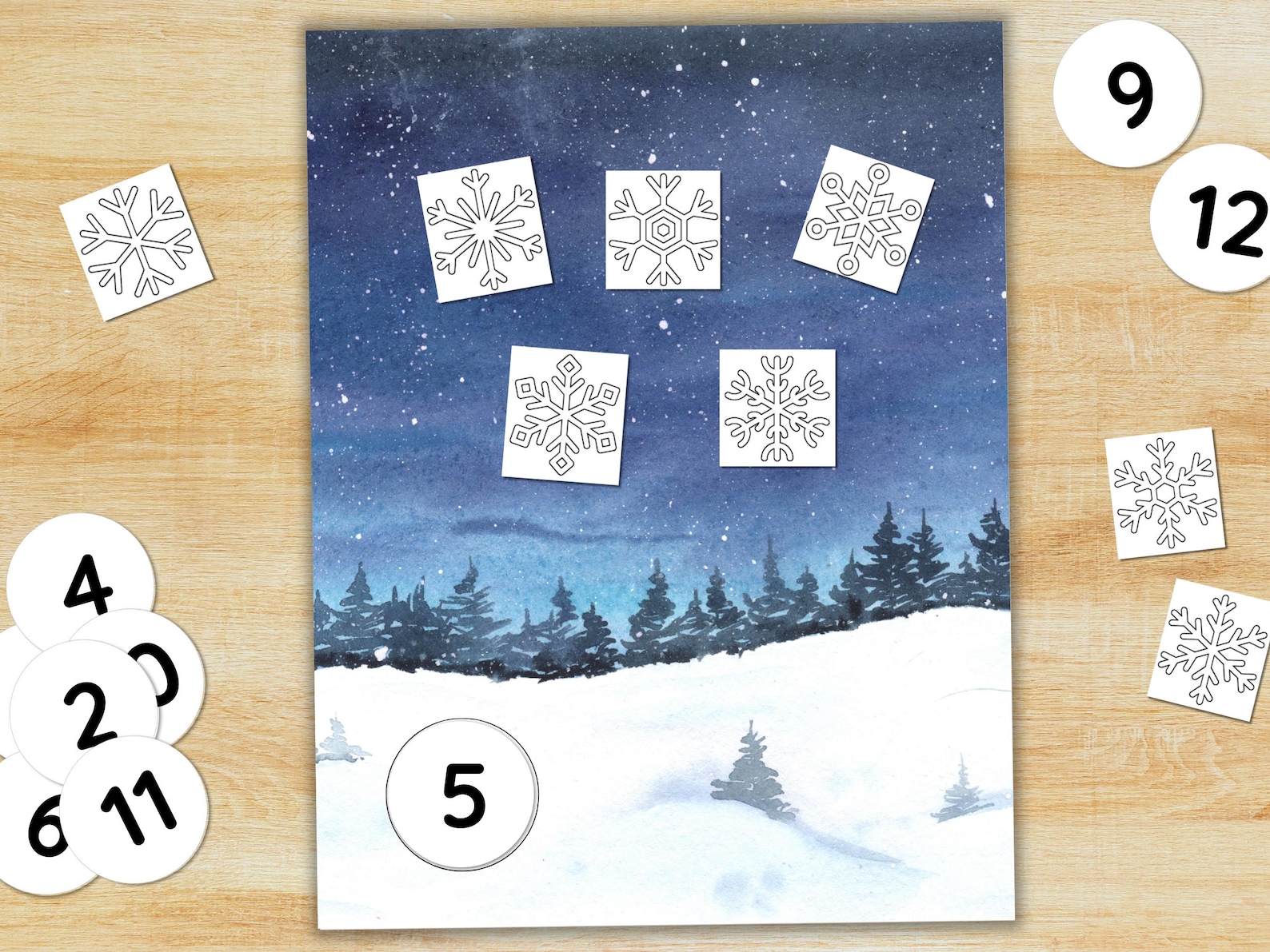 Snowflake Unit Study: Homeschool Activity Sheets (printable) - Etsy