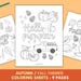 Autumn Fall Coloring Pages for Kids, Printable Coloring Sheets ...