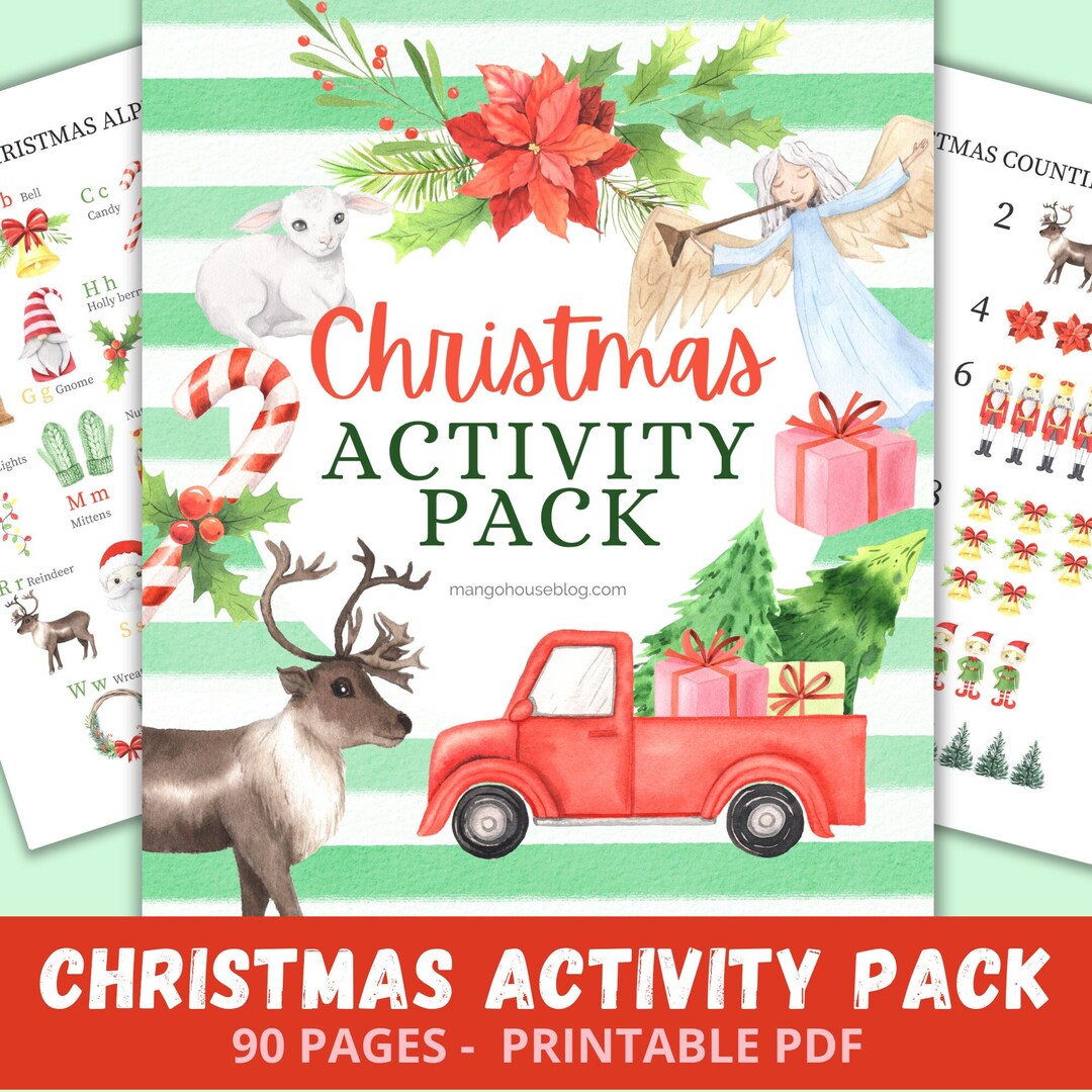 Christmas Activity Bundle, Christmas Activities Pack for Kids ...