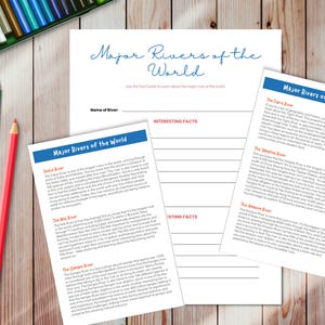 World Geography Unit Study, 7 Continents Study, Animals of the World ...