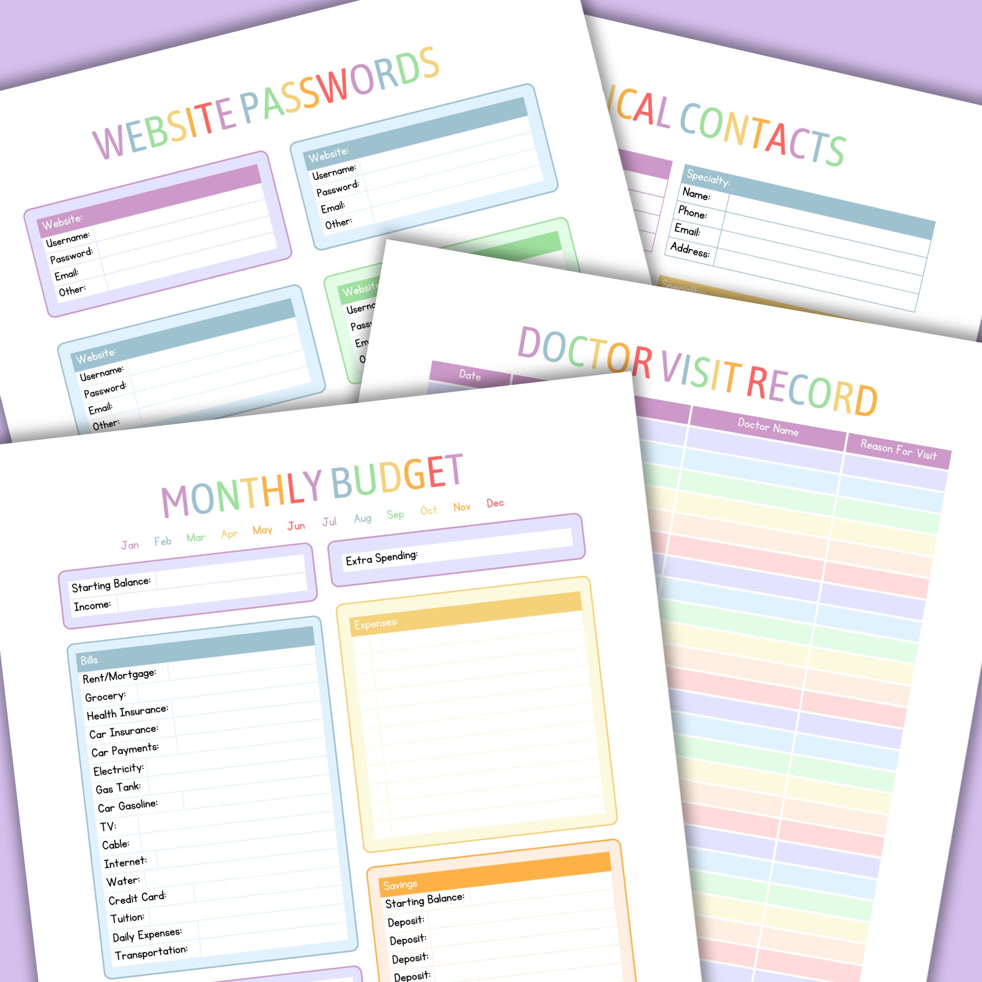The Organized Family Planner, Family Planner and Organizer, Weekly ...