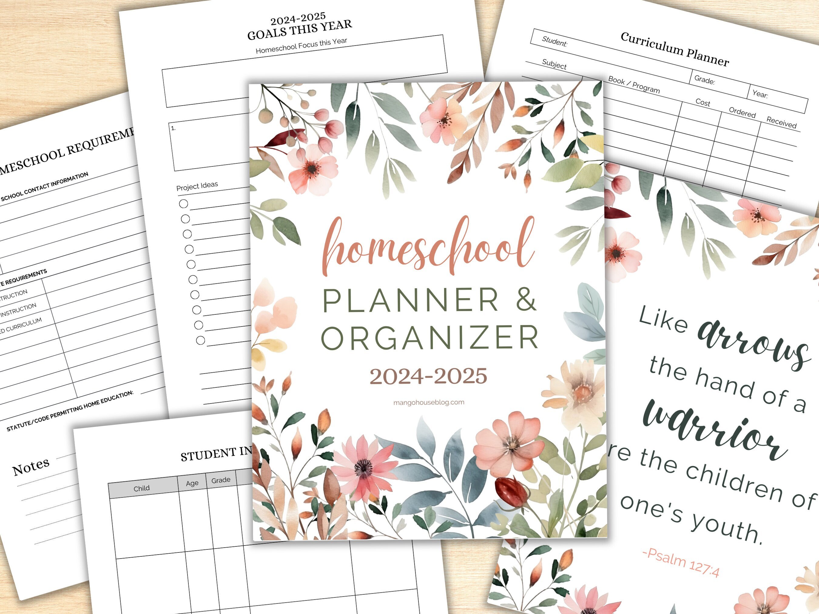 Homeschool Planner Printable, 2024-2025 Homeschool Planner Bundle ...