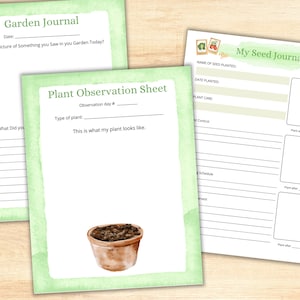 Spring Gardening Journal Activity: Homeschool Printable (PDF) - Etsy