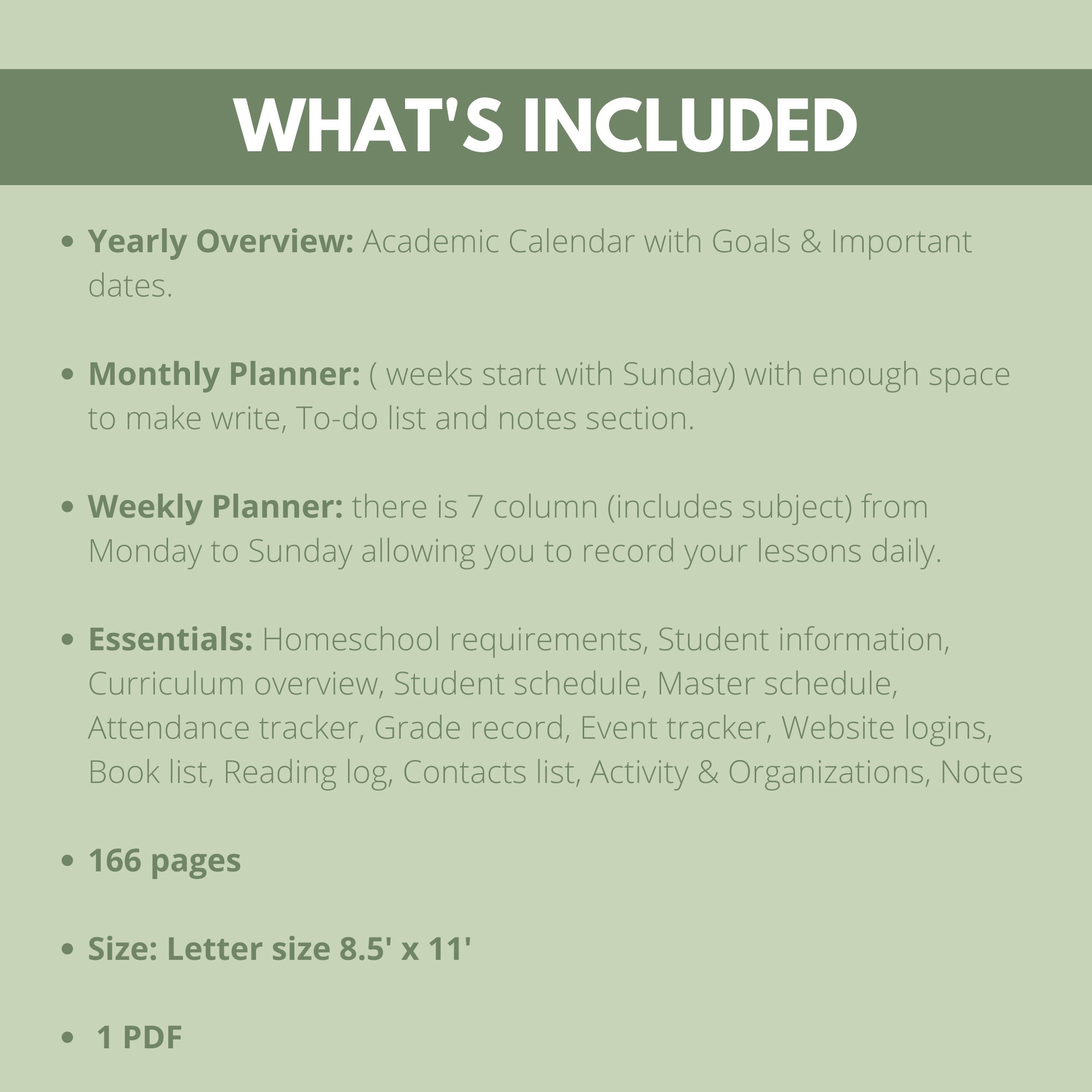 Homeschool Planner, Homeschool Planner Printable, Homeschool Planner ...