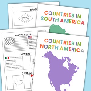 World Geography Unit Study, 7 Continents Study, Animals of the World ...