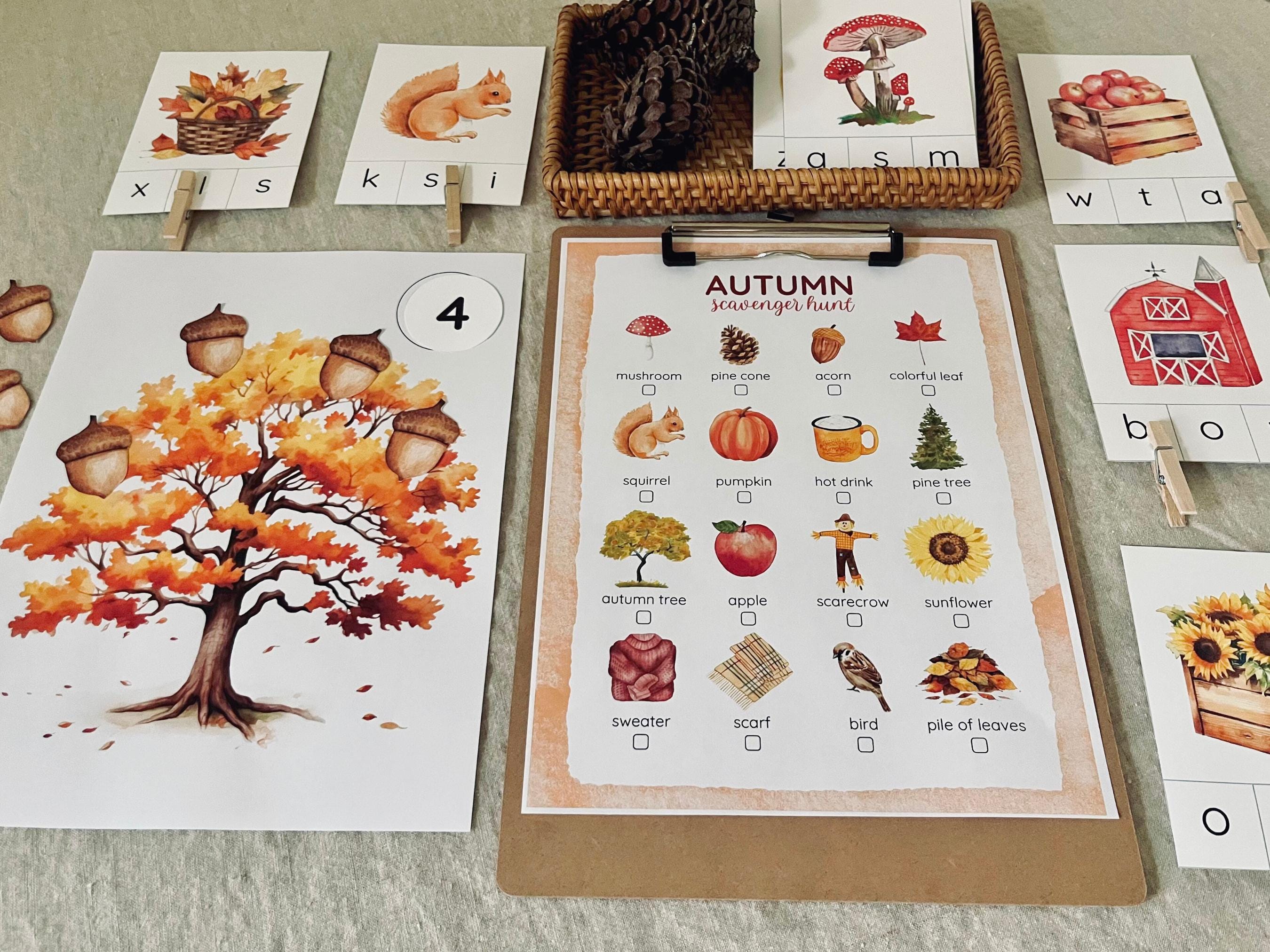 Fall Homeschool Printables: Autumn Nature Study, Leaf Identification ...