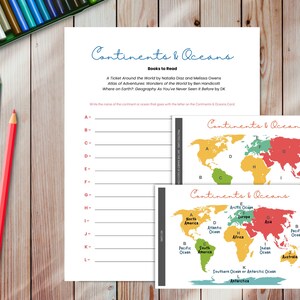 World Geography Unit Study: Continents, Animals, and Fact Cards - Etsy