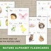 Nature Alphabet Flashcards: Watercolor ABC Cards (printable) - Etsy