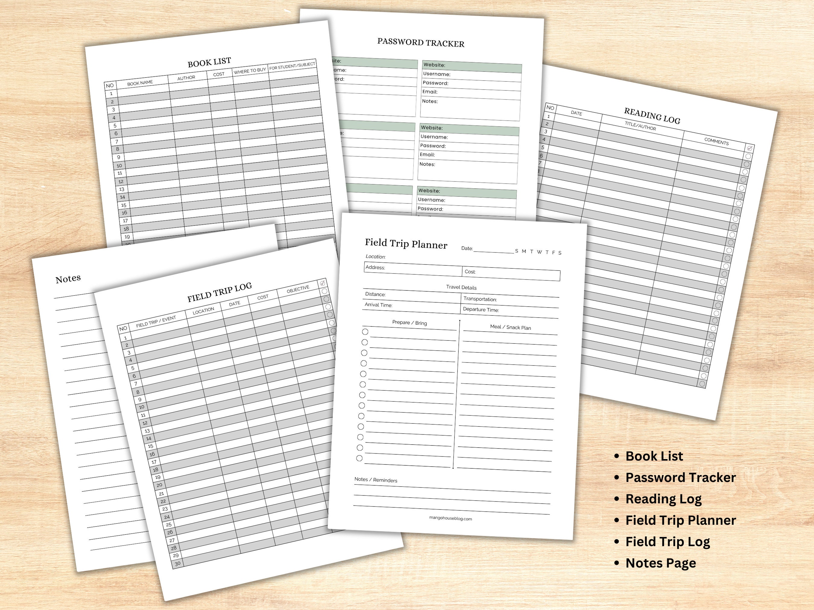 Homeschool Planner Printable, 2024-2025 Homeschool Planner Bundle ...