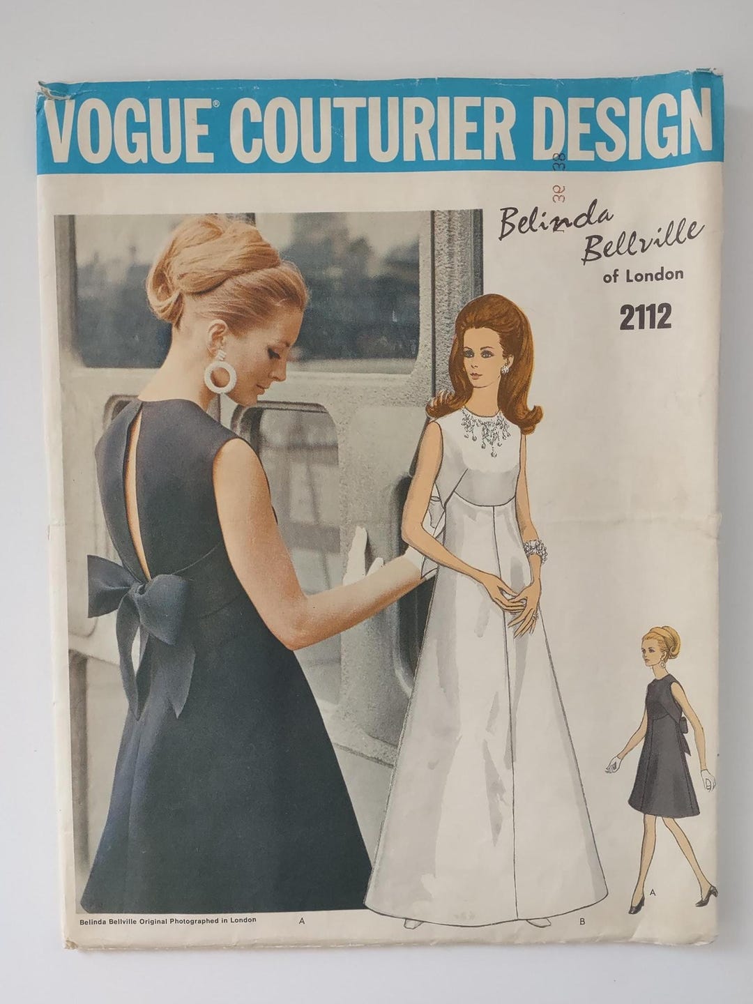 VOGUE 2112 SEWING PATTERN - Belinda Bellville - Misses' One-piece ...