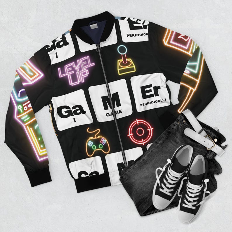 GAMER Men's Bomber Jacket (all Over Print) - Etsy