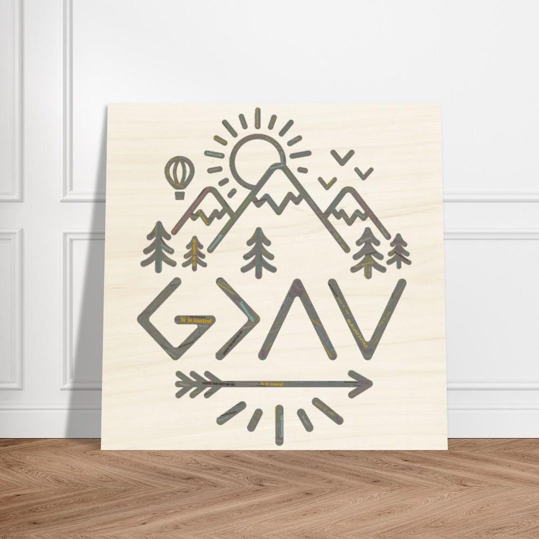 God is Greater Than the Highs and Lows With Colorful Spiritual Words ...