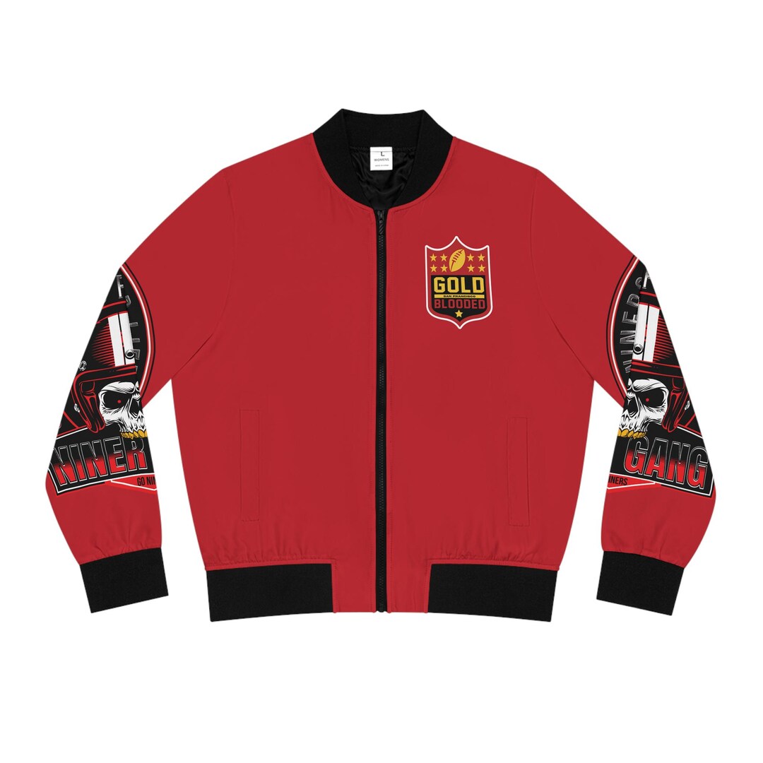 Gold Blooded NINER GANG Skyline Women's Bomber Jacket | SF Iconic ...