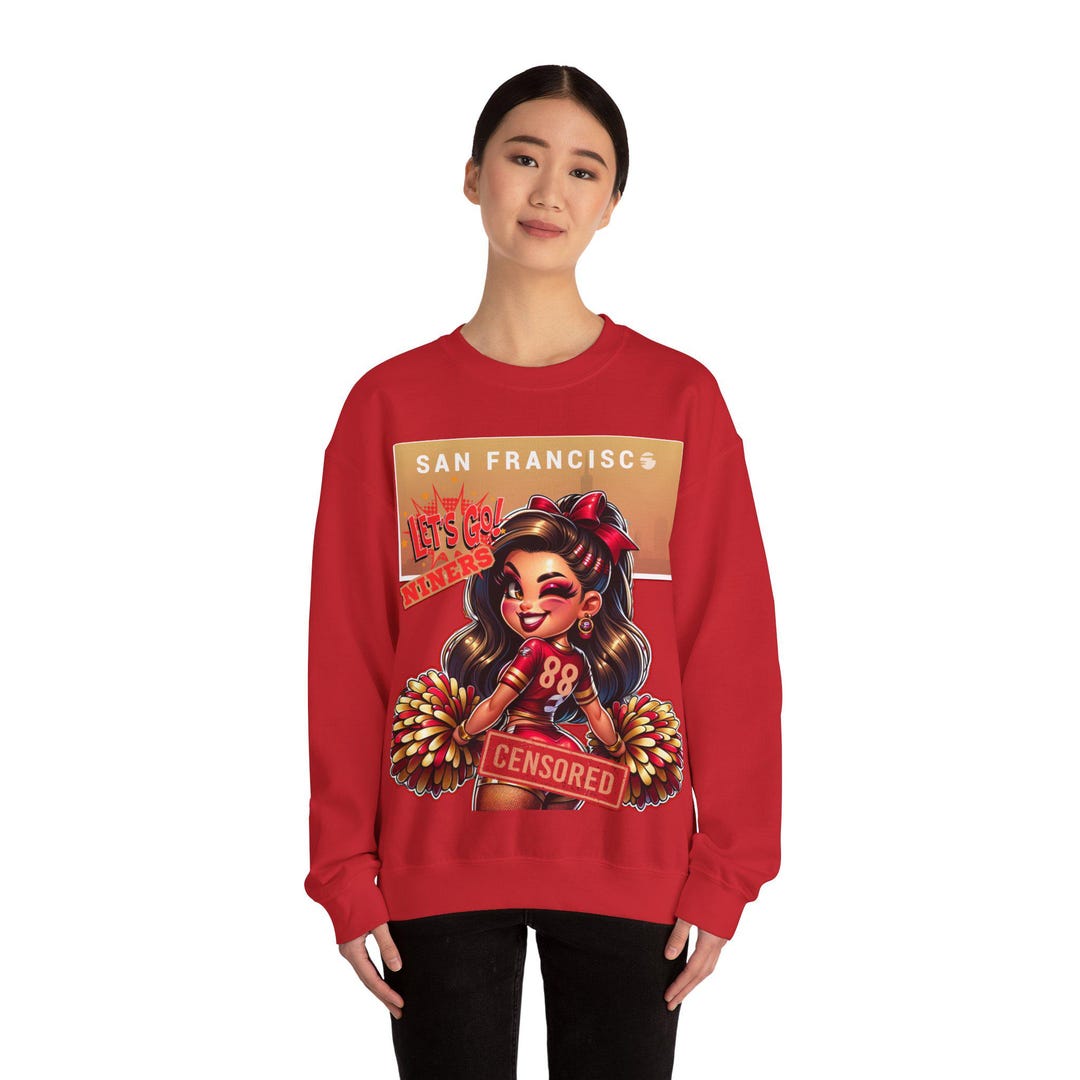 SF Niners Team Inspired Let's Go Niners Unisex Heavy Blend Crewneck ...