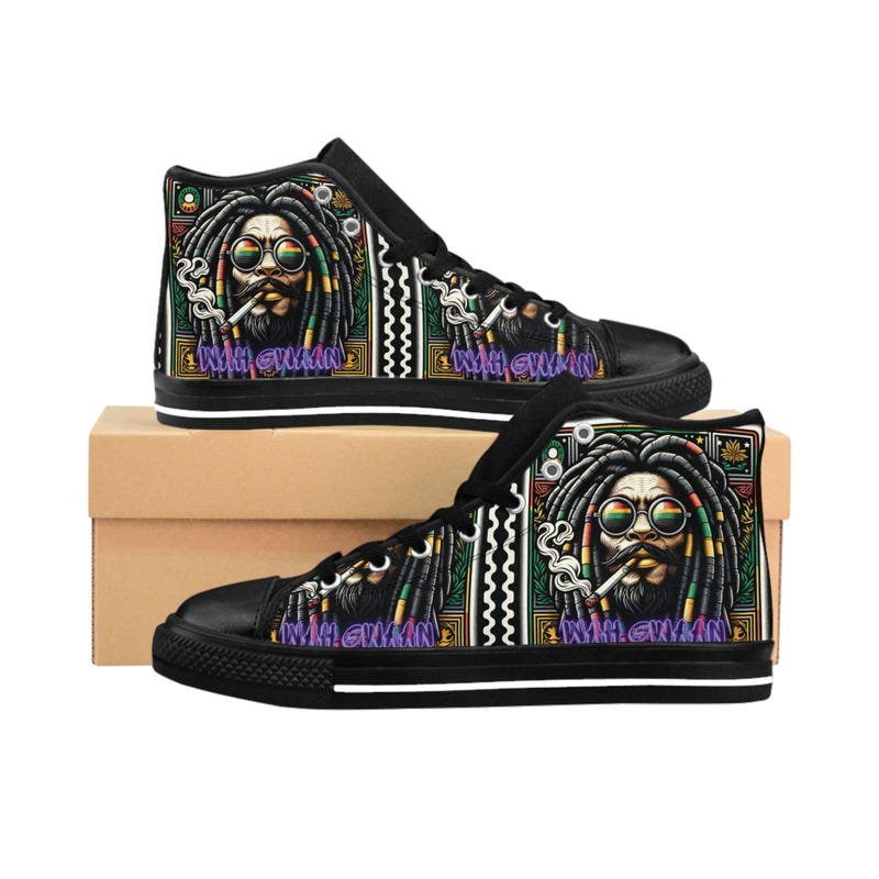 Rasta Sneakers - Etsy