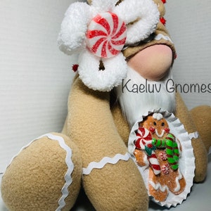 Gingerbread Gnome PDF Sewing Pattern Tutorial, Christmas Seasonal Decor ...