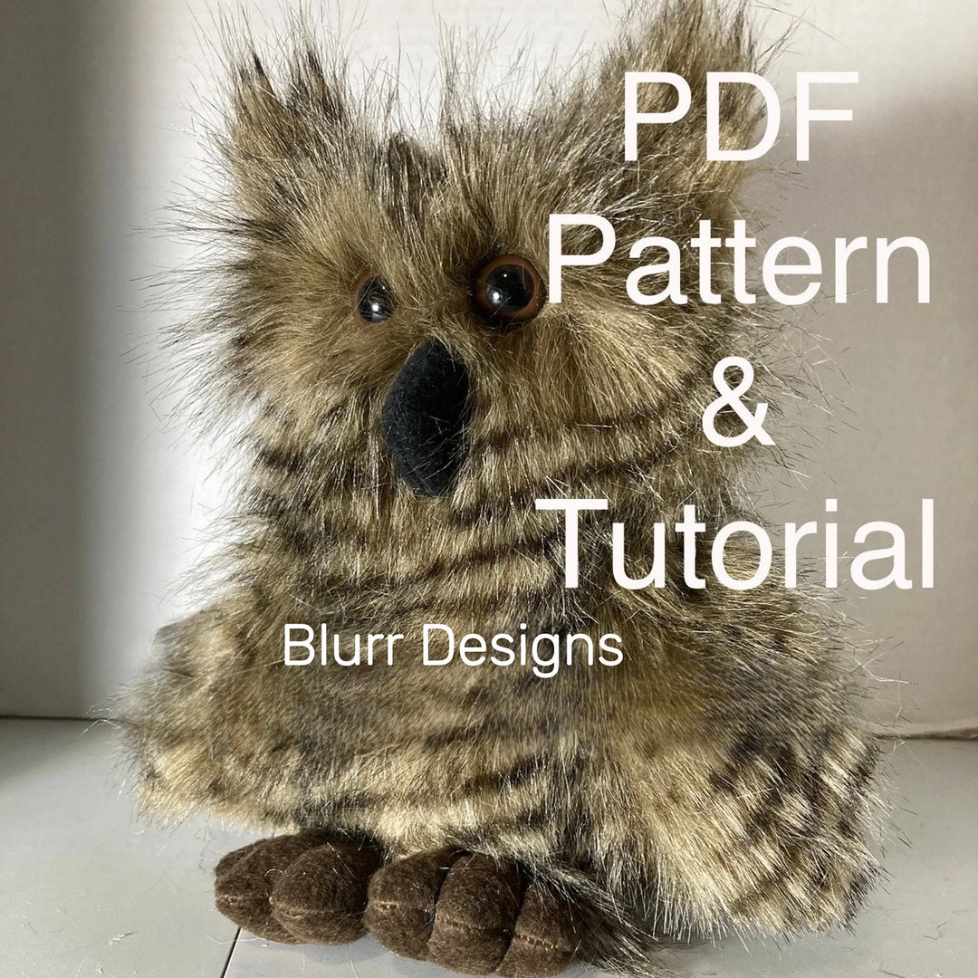 Hooty Owl Sewing Pattern, PDF Instant Download, DIY Woodland Animals ...