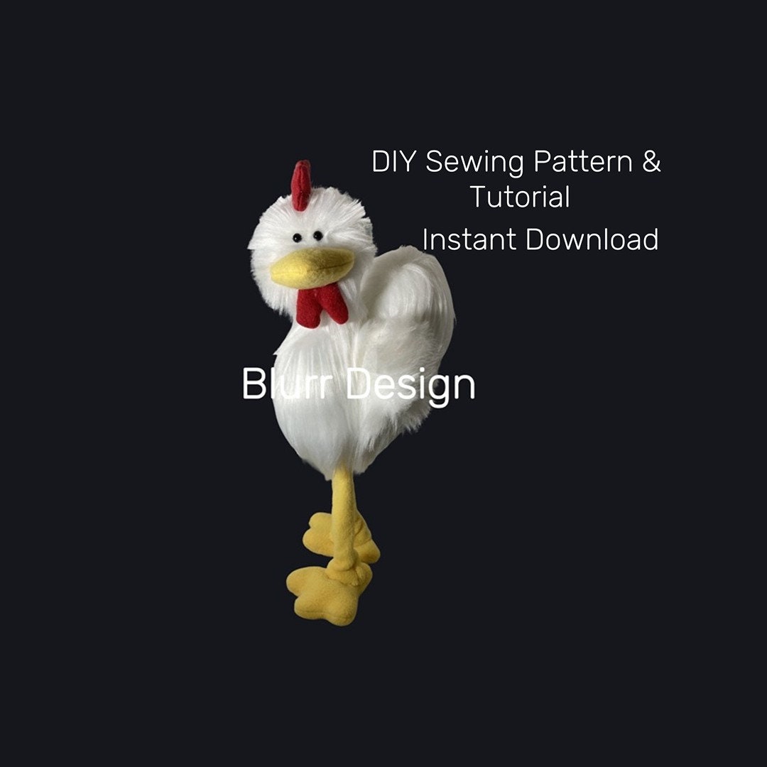 Spring Chicken Pattern PDF Stuffed Chicken Decor Farm Animal - Etsy