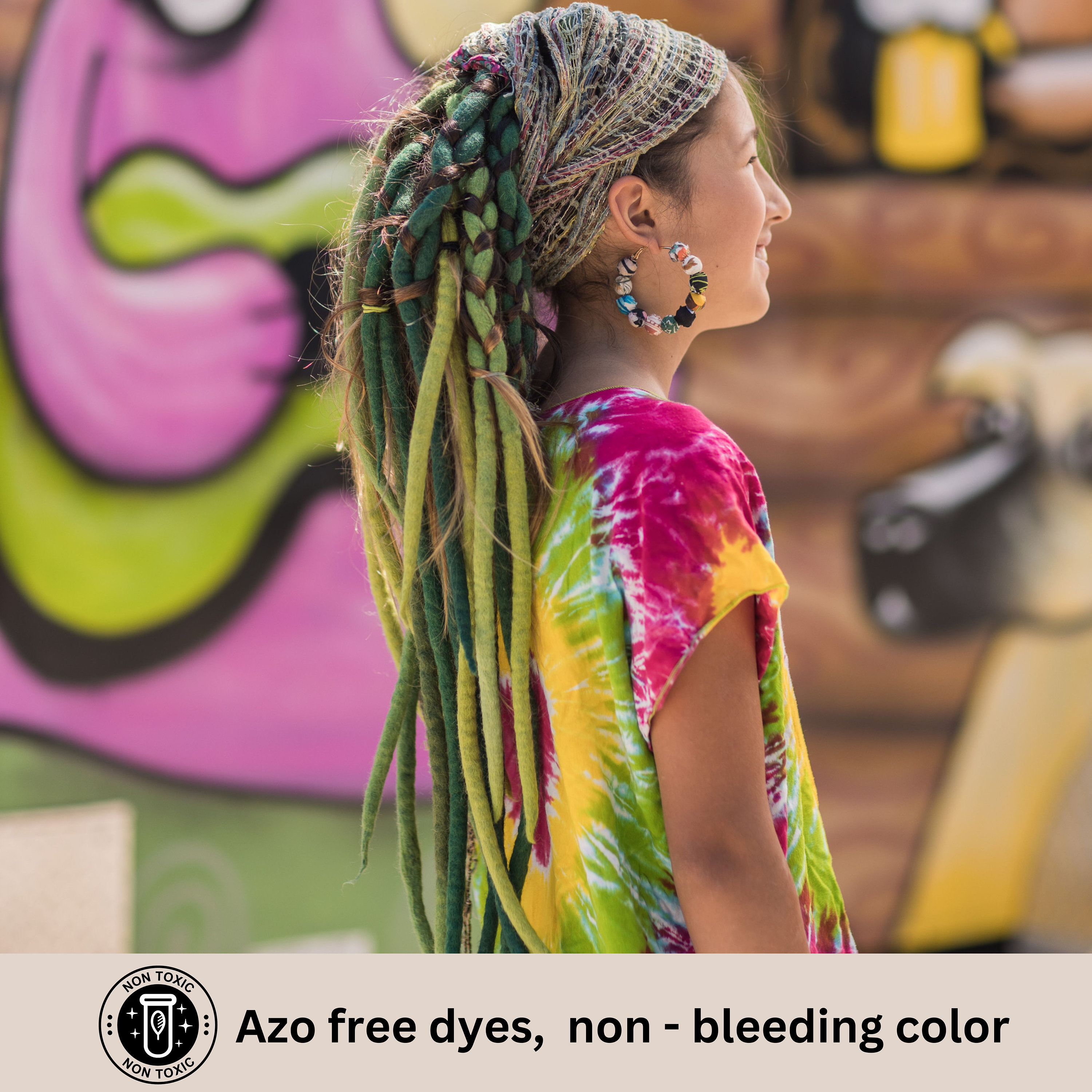 Wool Dreads Ombre Double Ended Dreads Wool Dreadlock Extensions Wool ...