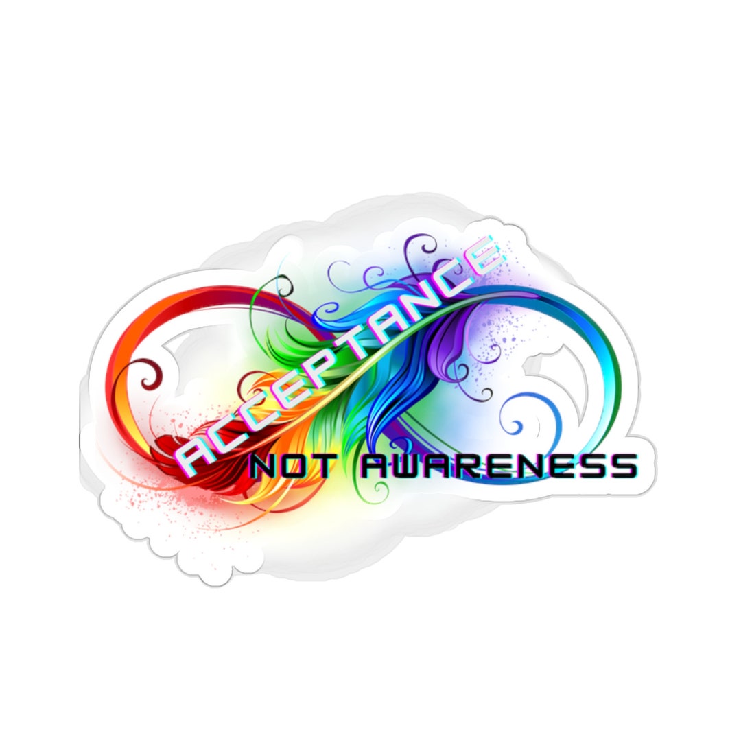 Acceptance Not Awareness Sticker - Etsy