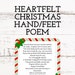 Printable | Heartfelt Christmas Feet Poem | Gift for Grandparents ...