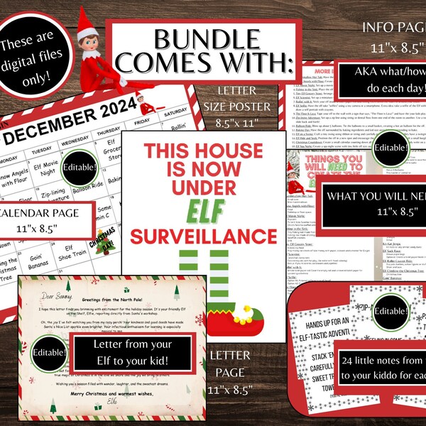 Elf on the Shelf Poster - Etsy