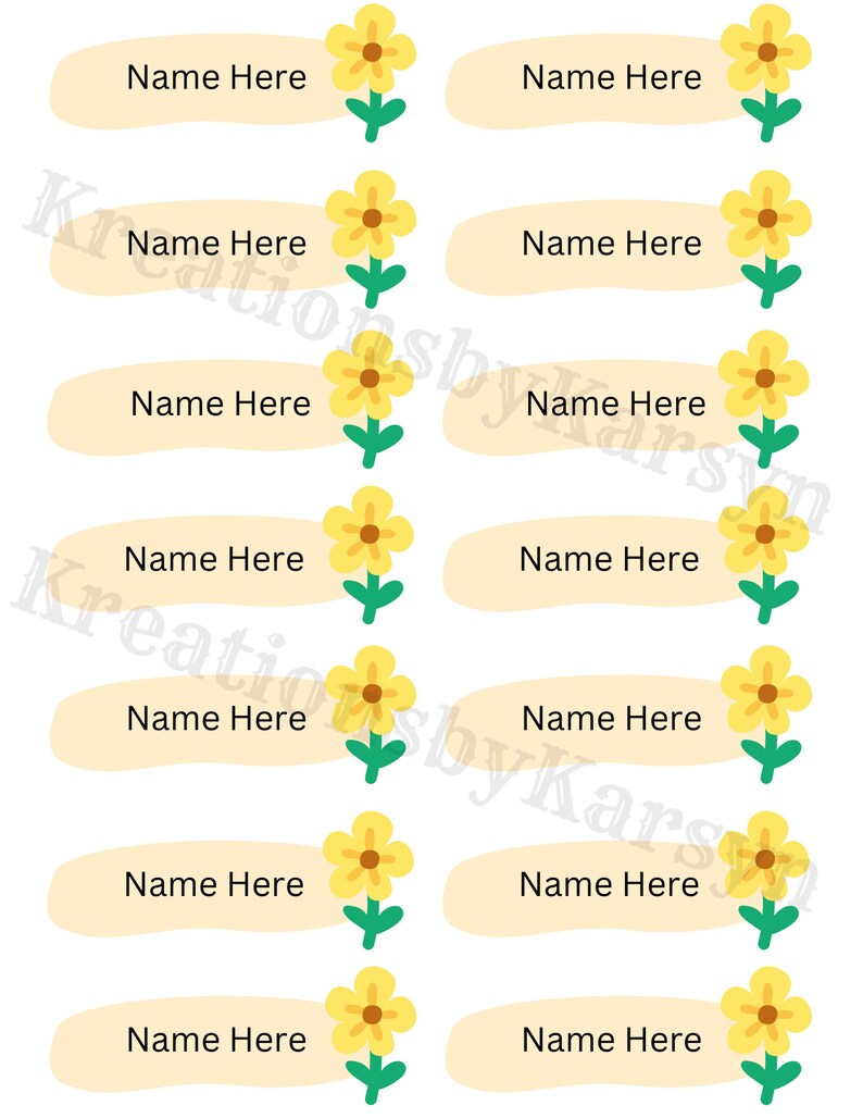 Editable | Cubby Tags | Daycare Labels | School Tags - Etsy