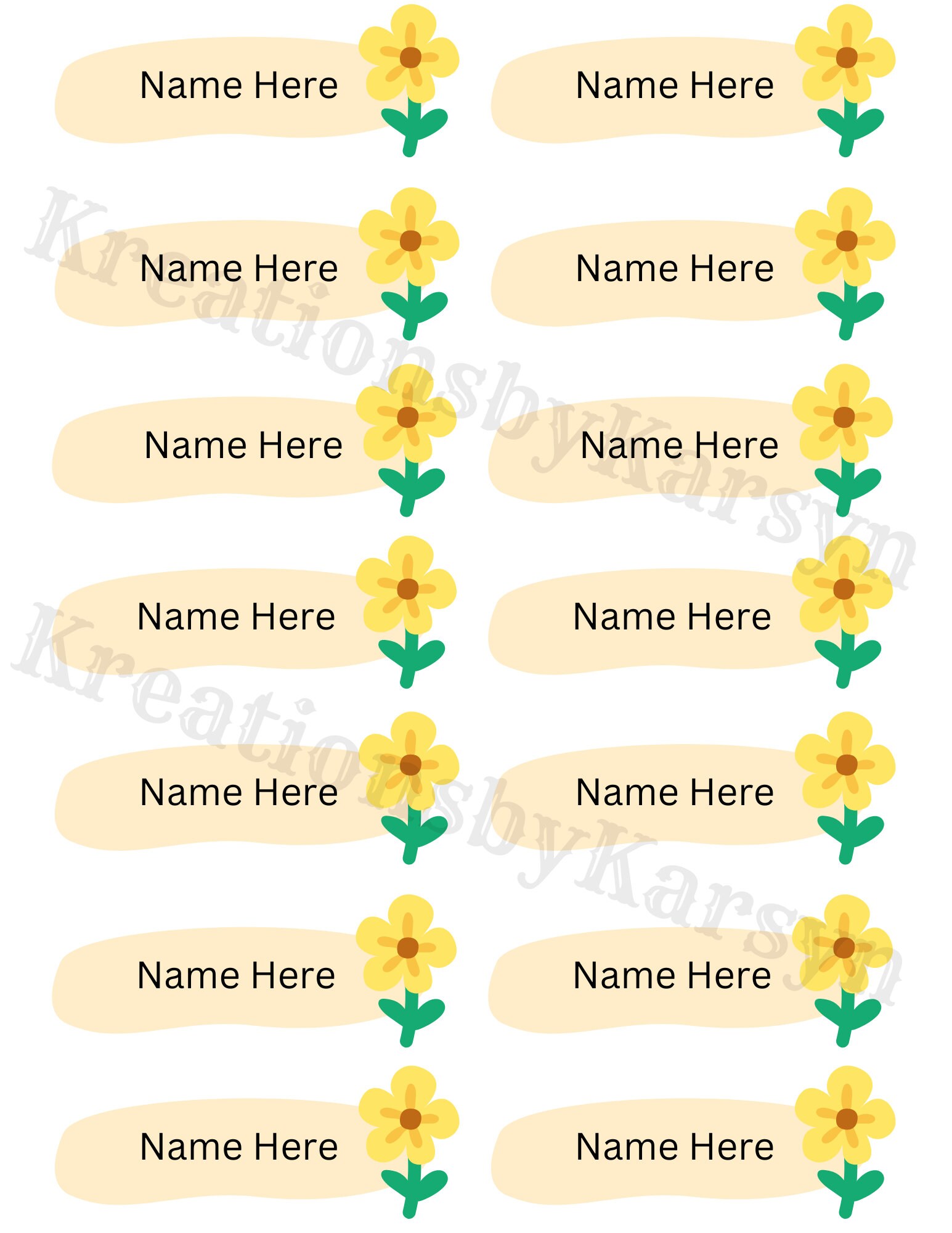 Editable | Cubby Tags | Daycare Labels | School Tags - Etsy