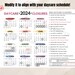 Editable Printable 2024 Daycare Closure Calendar - Etsy Canada