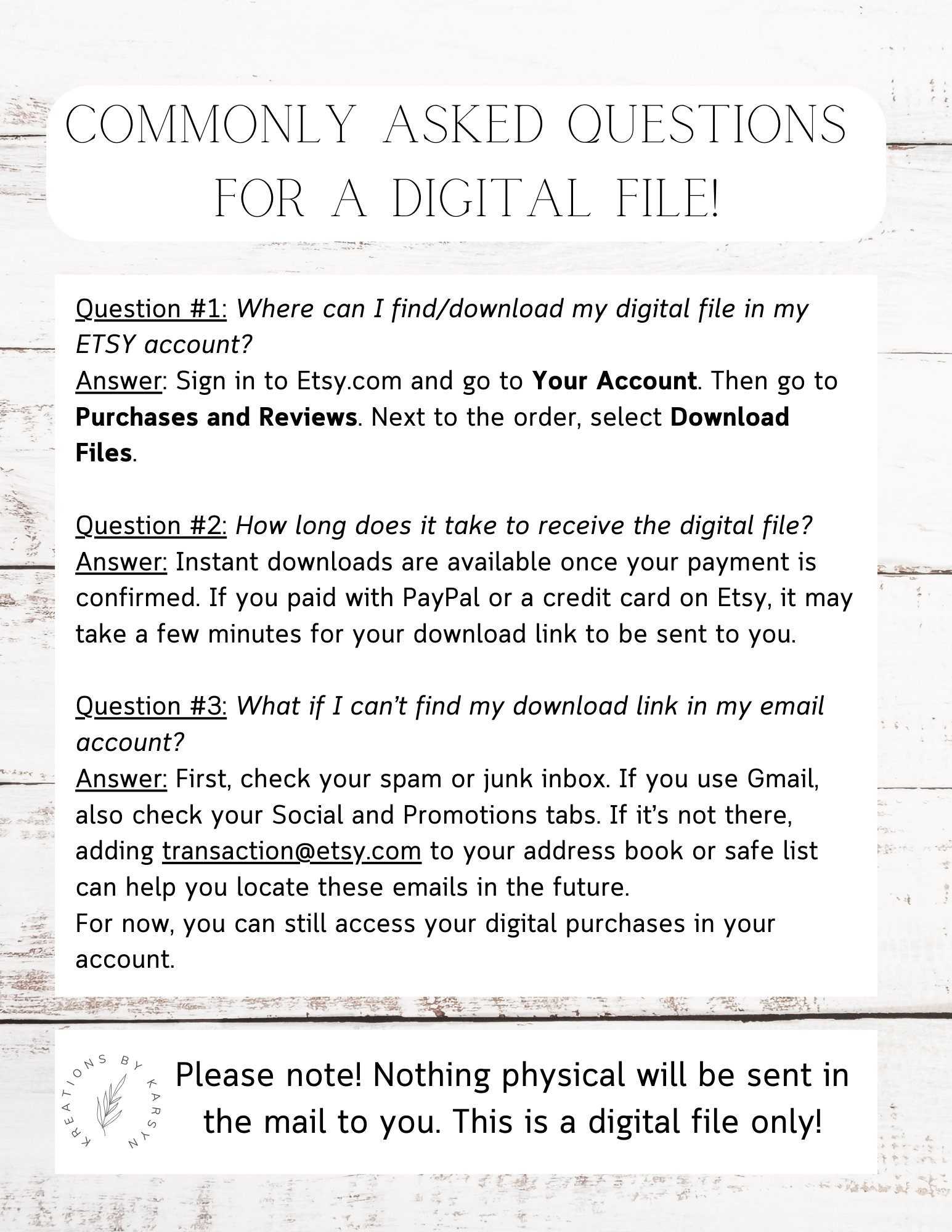 Printable | Daycare Essentials Reminder Note | Instant Download - Etsy