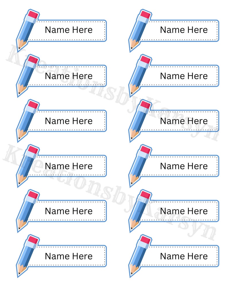 Editable | Cubby Tags | Daycare Labels | School Tags - Etsy