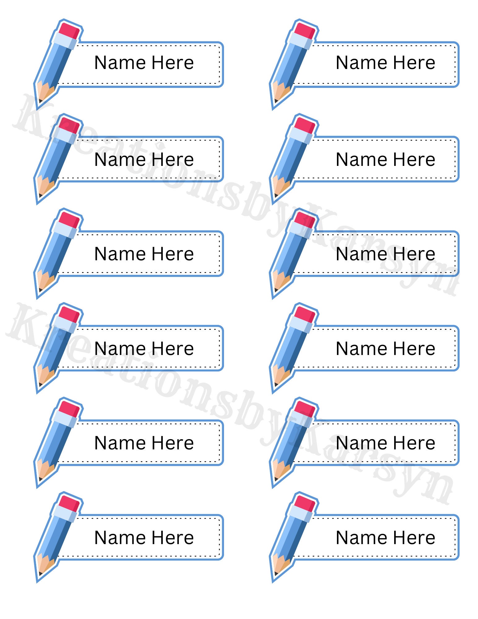 Editable | Cubby Tags | Daycare Labels | School Tags - Etsy