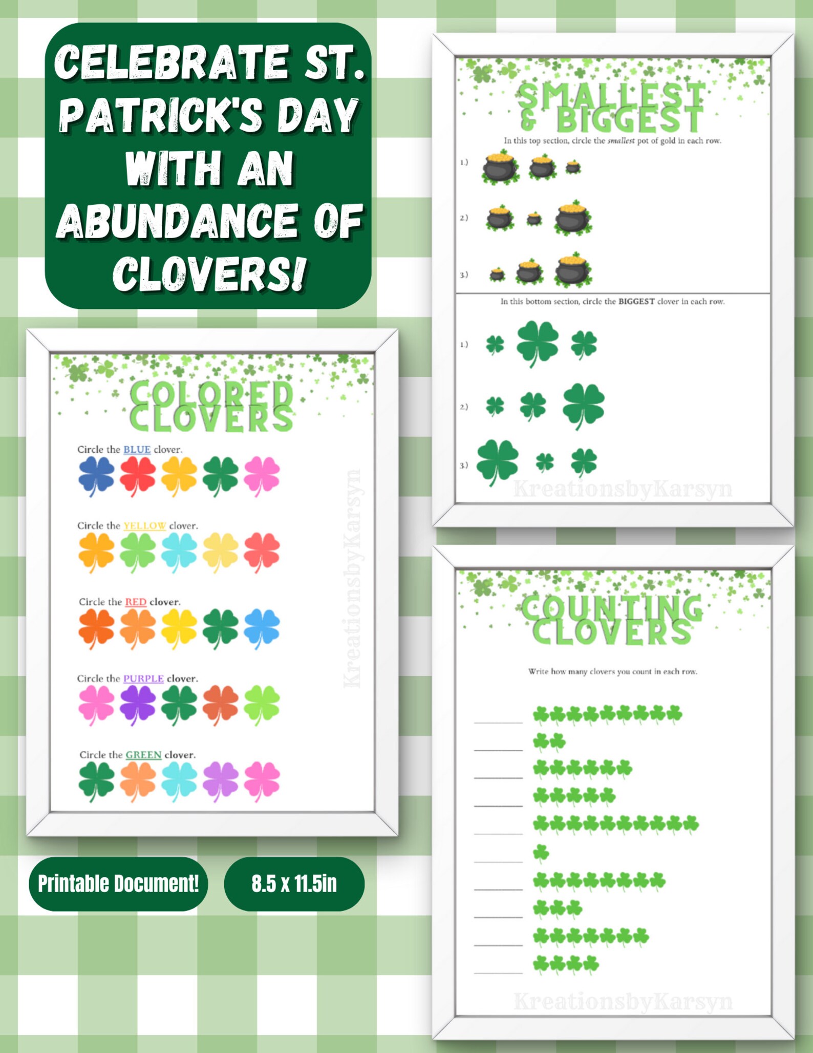 Editable & Printable| Luck of the Irish Bundle!| St.patrick's Day ...