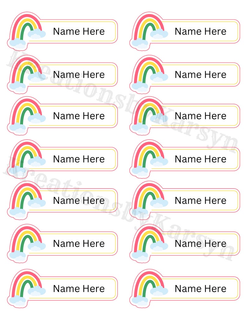 Editable | Cubby Tags | Daycare Labels | School Tags - Etsy