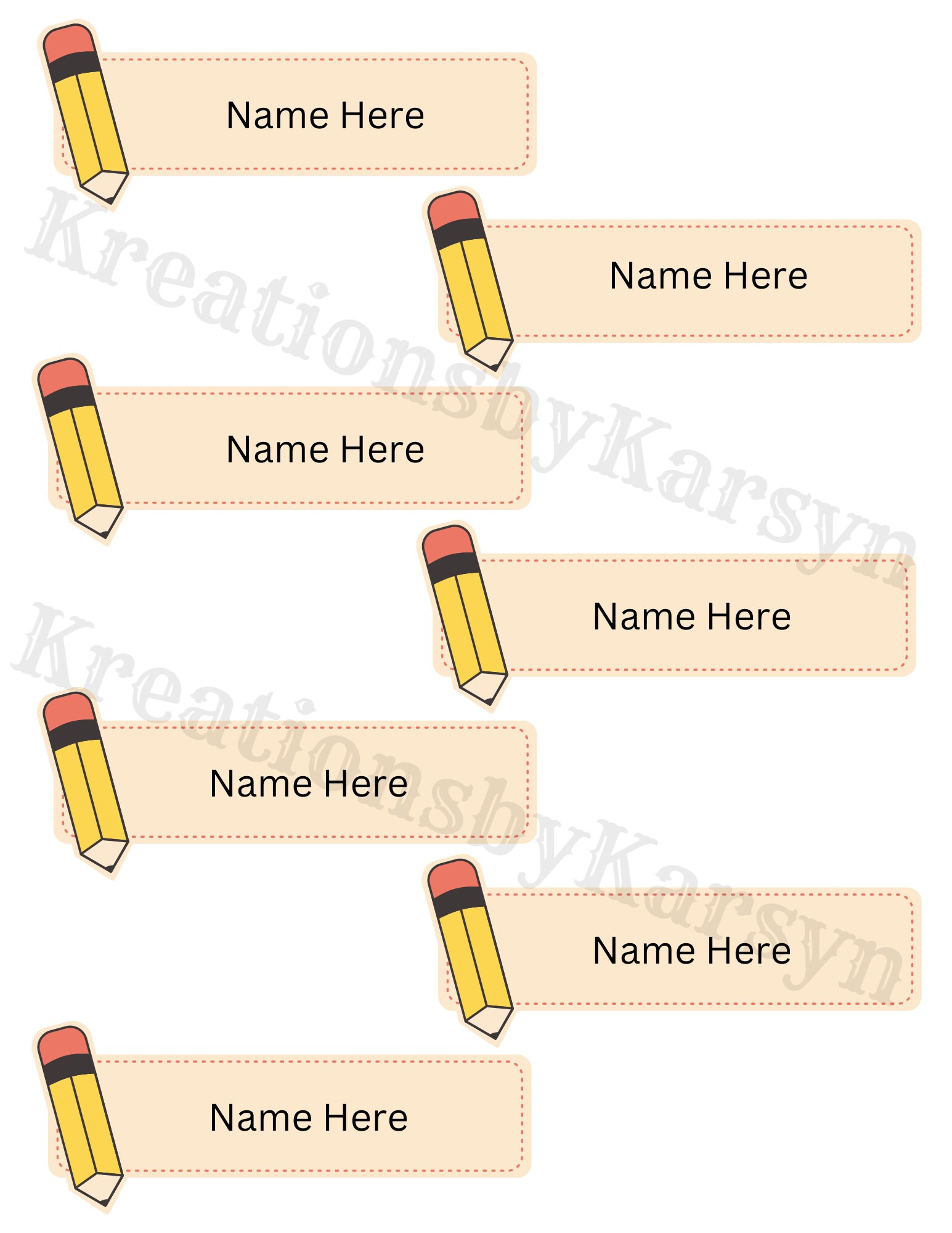 Editable | Cubby Tags | Daycare Labels | School Tags - Etsy