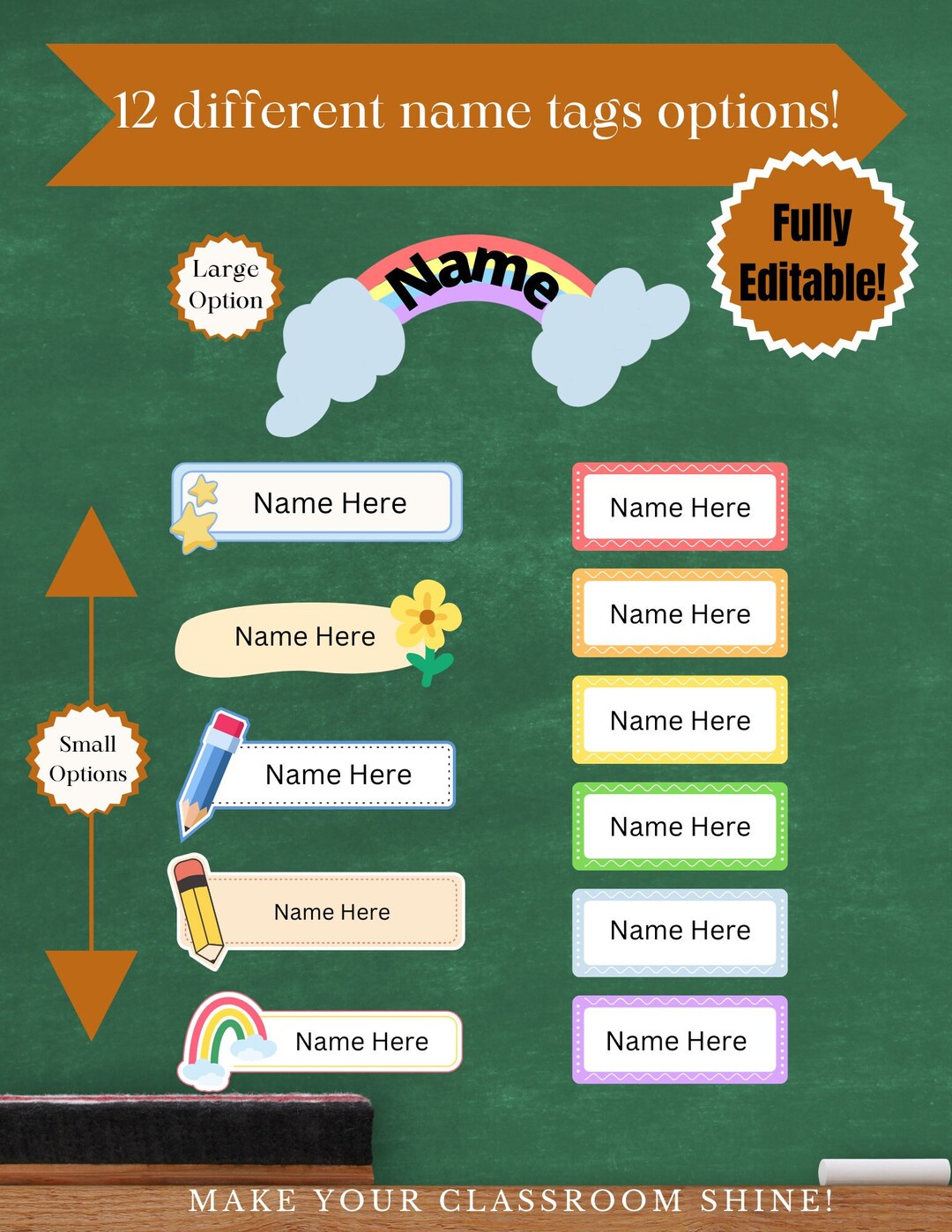 Editable | Cubby Tags | Daycare Labels | School Tags - Etsy