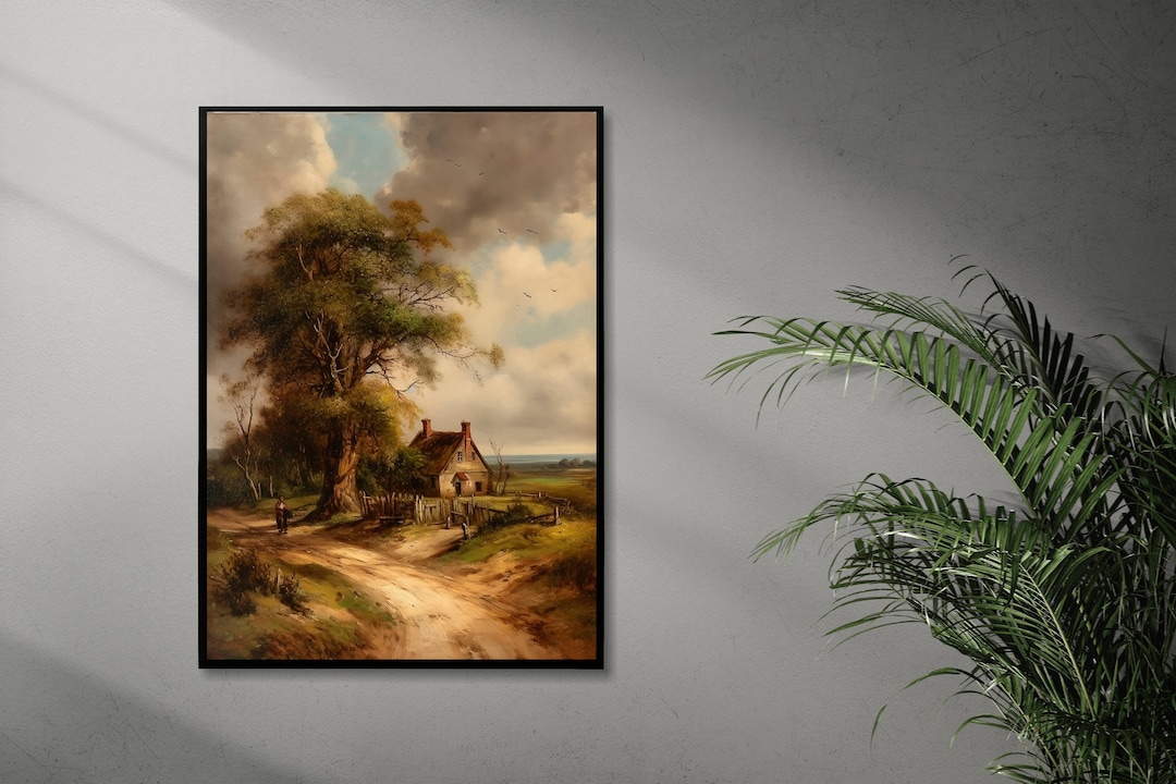 Victorian Landscape Painting I Digital Download I Oil Painting of ...
