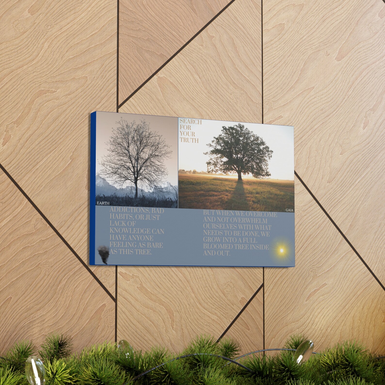 Sobriety Canva for Recovery Addiction Counseling Home or Office Decor ...