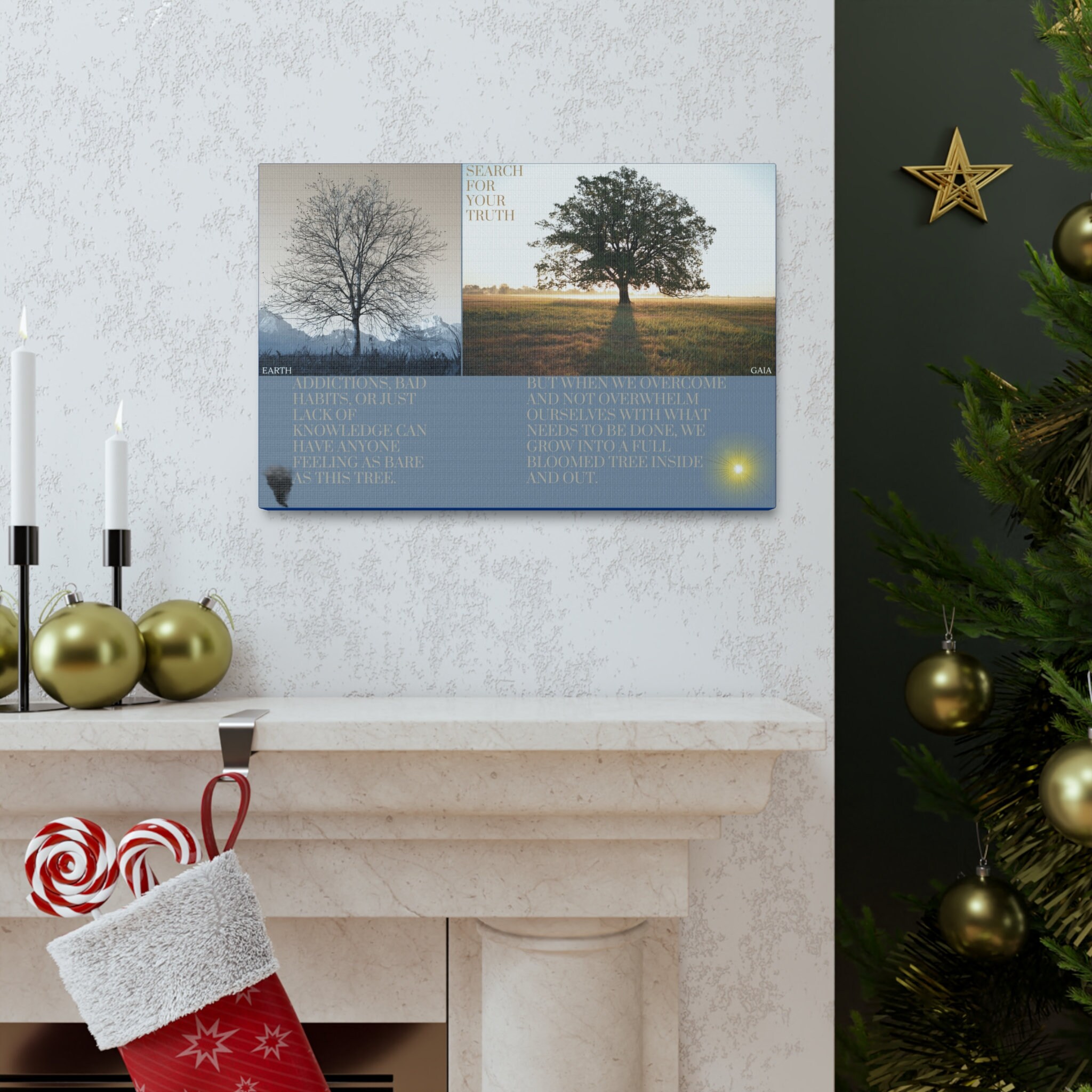 Sobriety Canva for Recovery Addiction Counseling Home or Office Decor ...