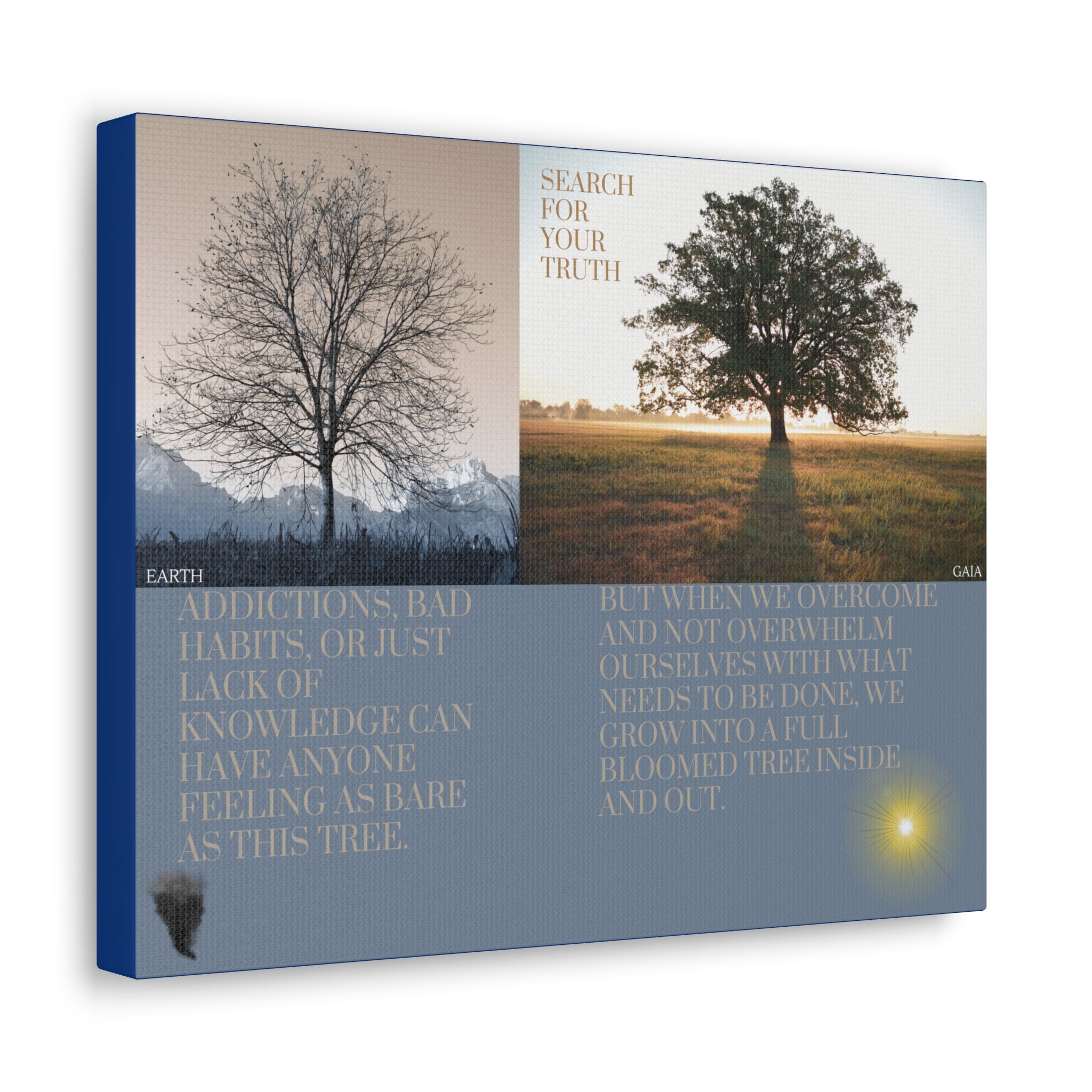 Sobriety Canva for Recovery Addiction Counseling Home or Office Decor ...