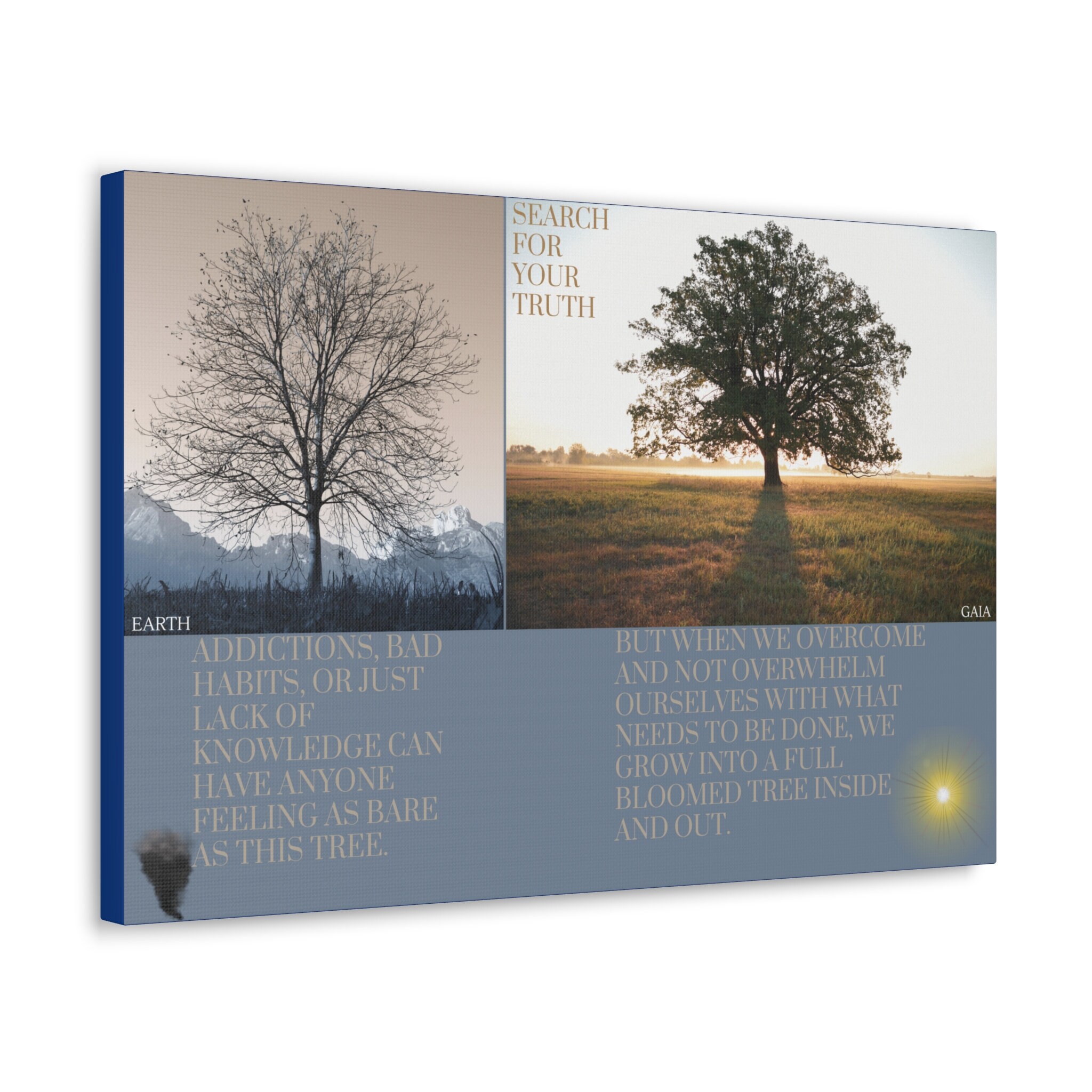 Sobriety Canva for Recovery Addiction Counseling Home or Office Decor ...