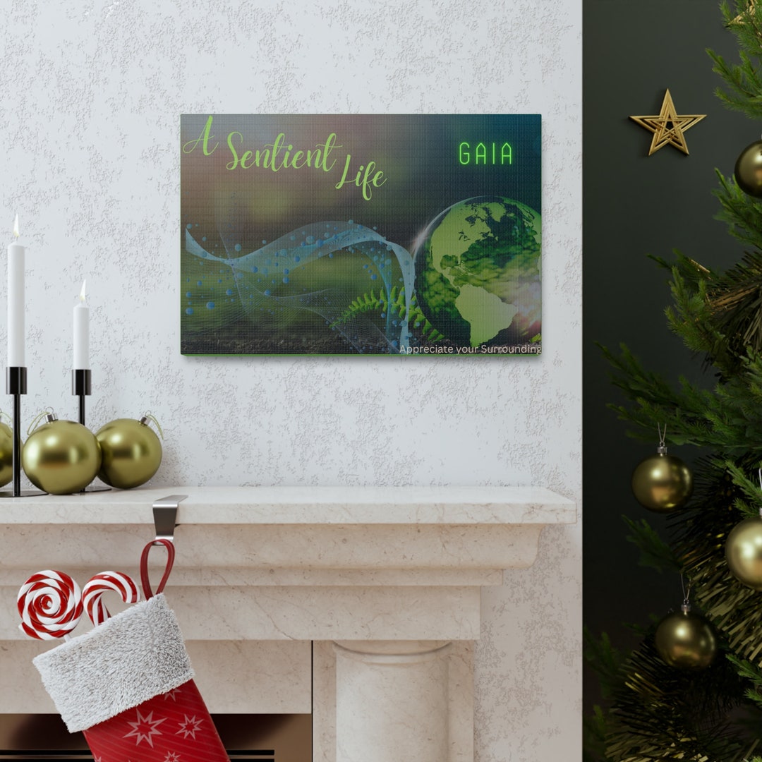 Earth Sentient Being Canvas Canva Nature Home Decor Office Painting - Etsy