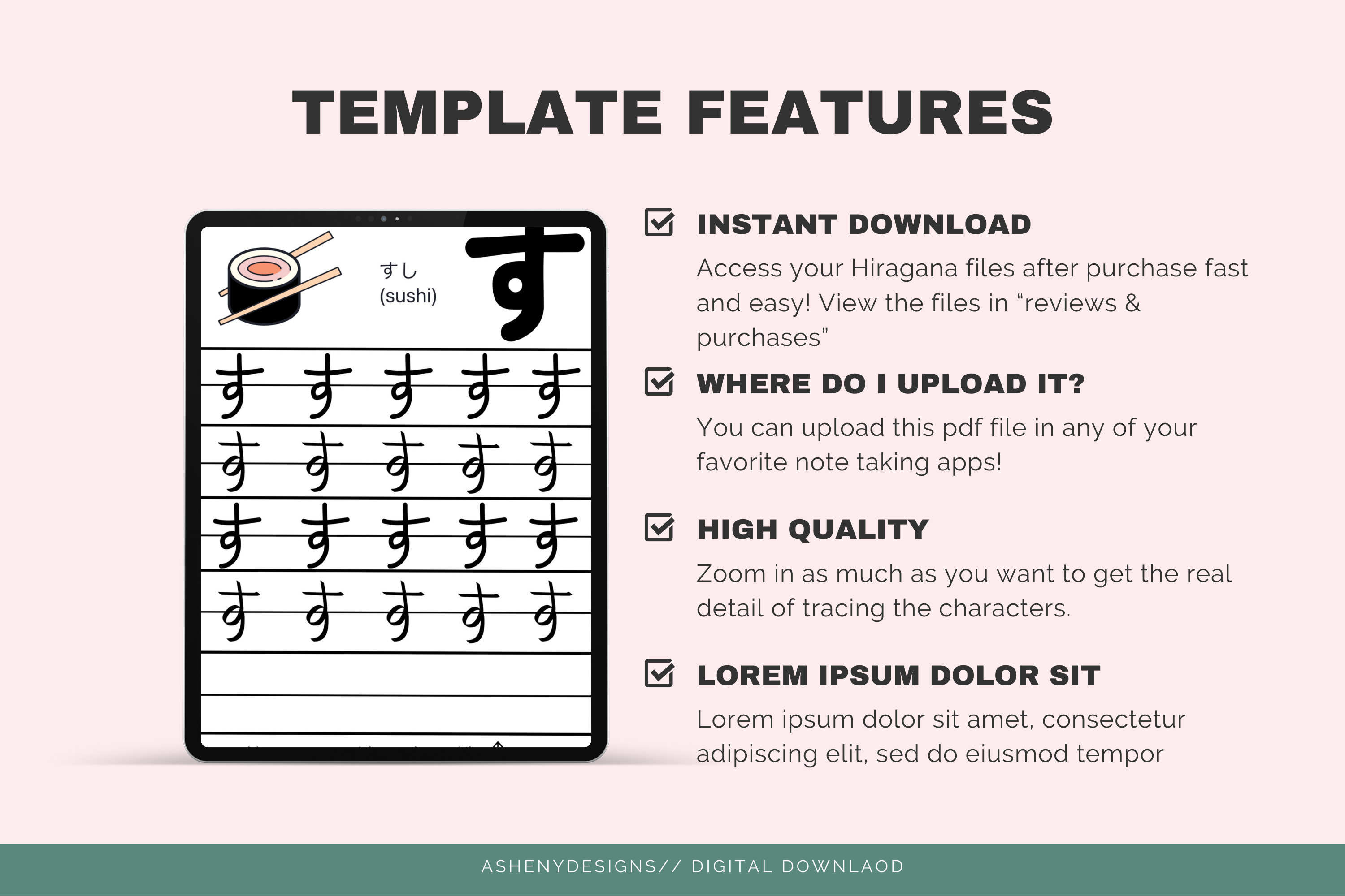 Japanese Alphabet Workbook, Japanese Learning Workbook, Hiragana ...