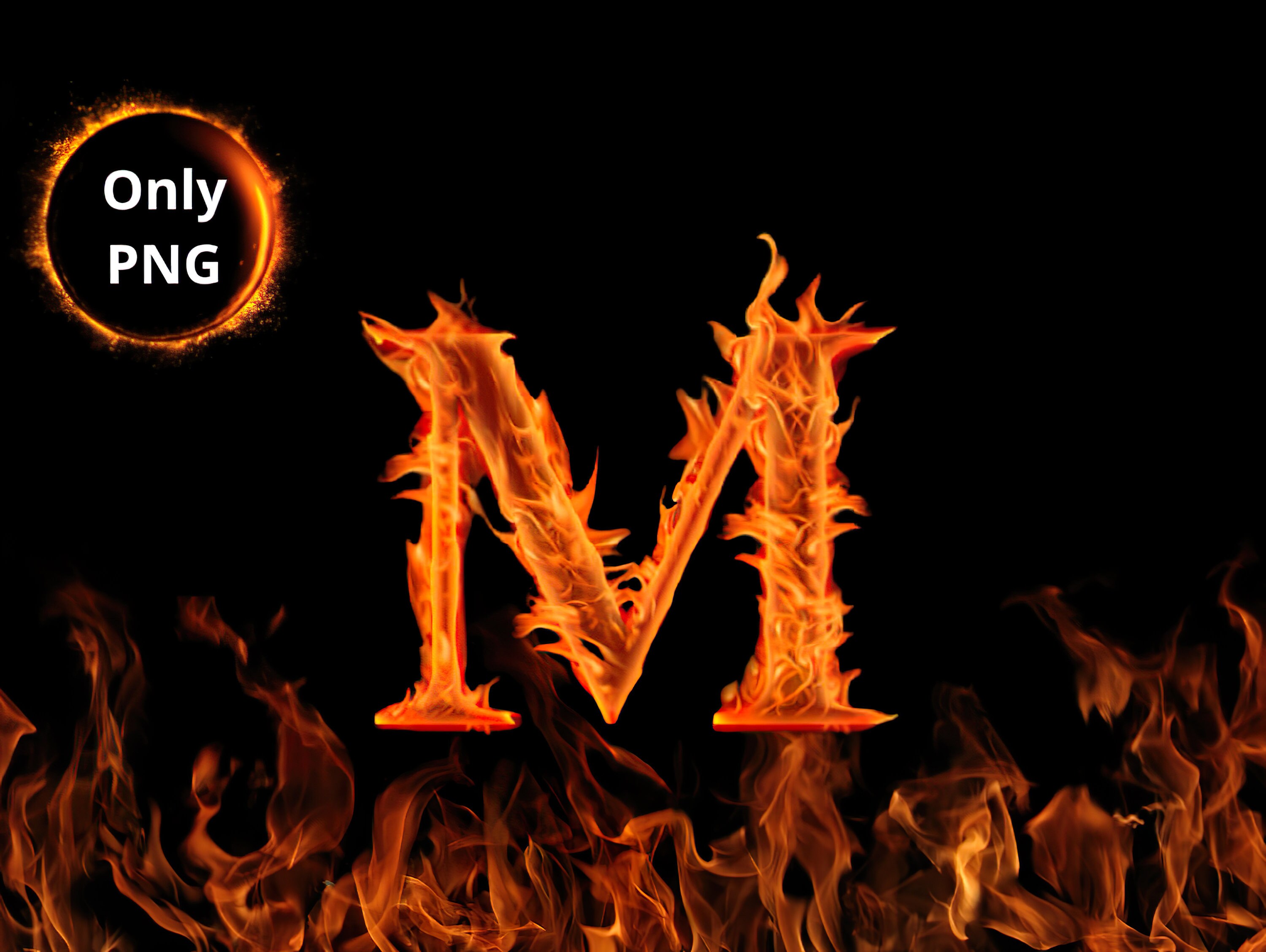 Letter M Fire