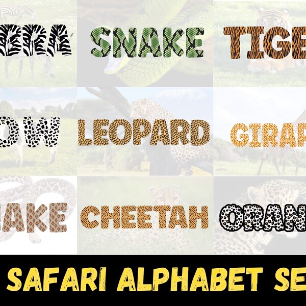 Safari Font Png - Etsy